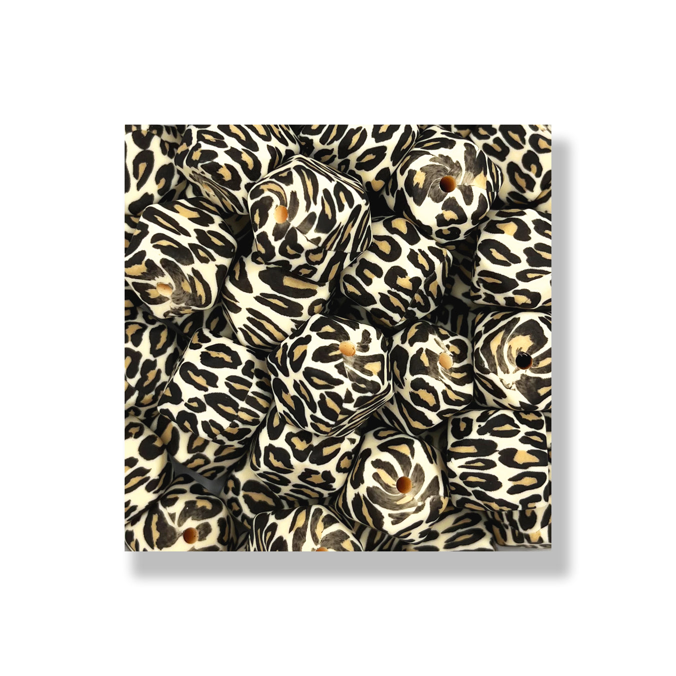HEX038 - Classic Leopard 17mm Hexagon – HexNex Jewellery