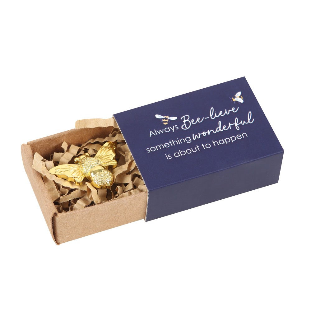 Match Box Golden Bee Token – HexNex Jewellery