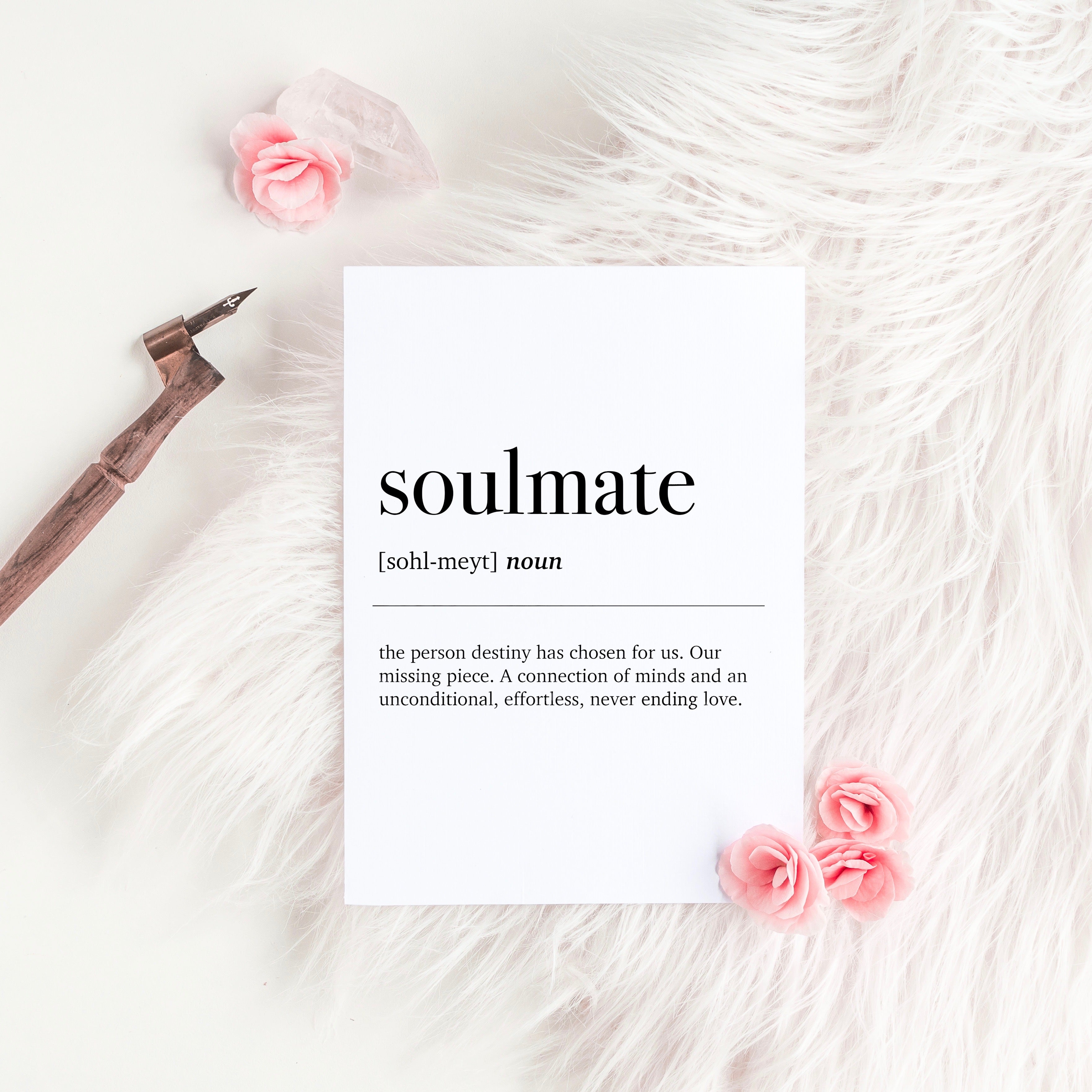 Soulmate Dictionary Definition Card – HexNex Jewellery
